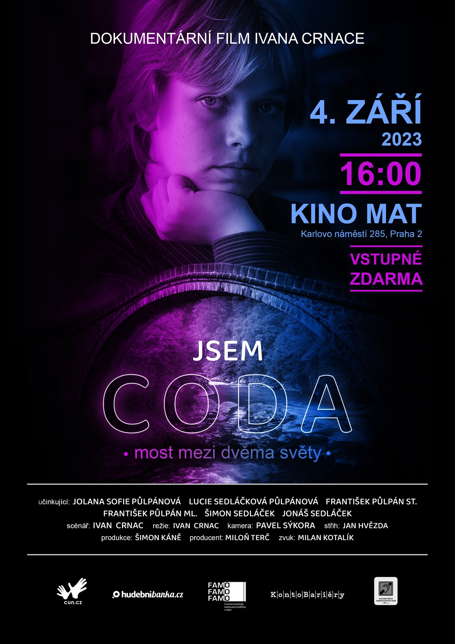 Nový film Ivana Crnace: Jsem CODA – TICHÉ ZPRÁVY